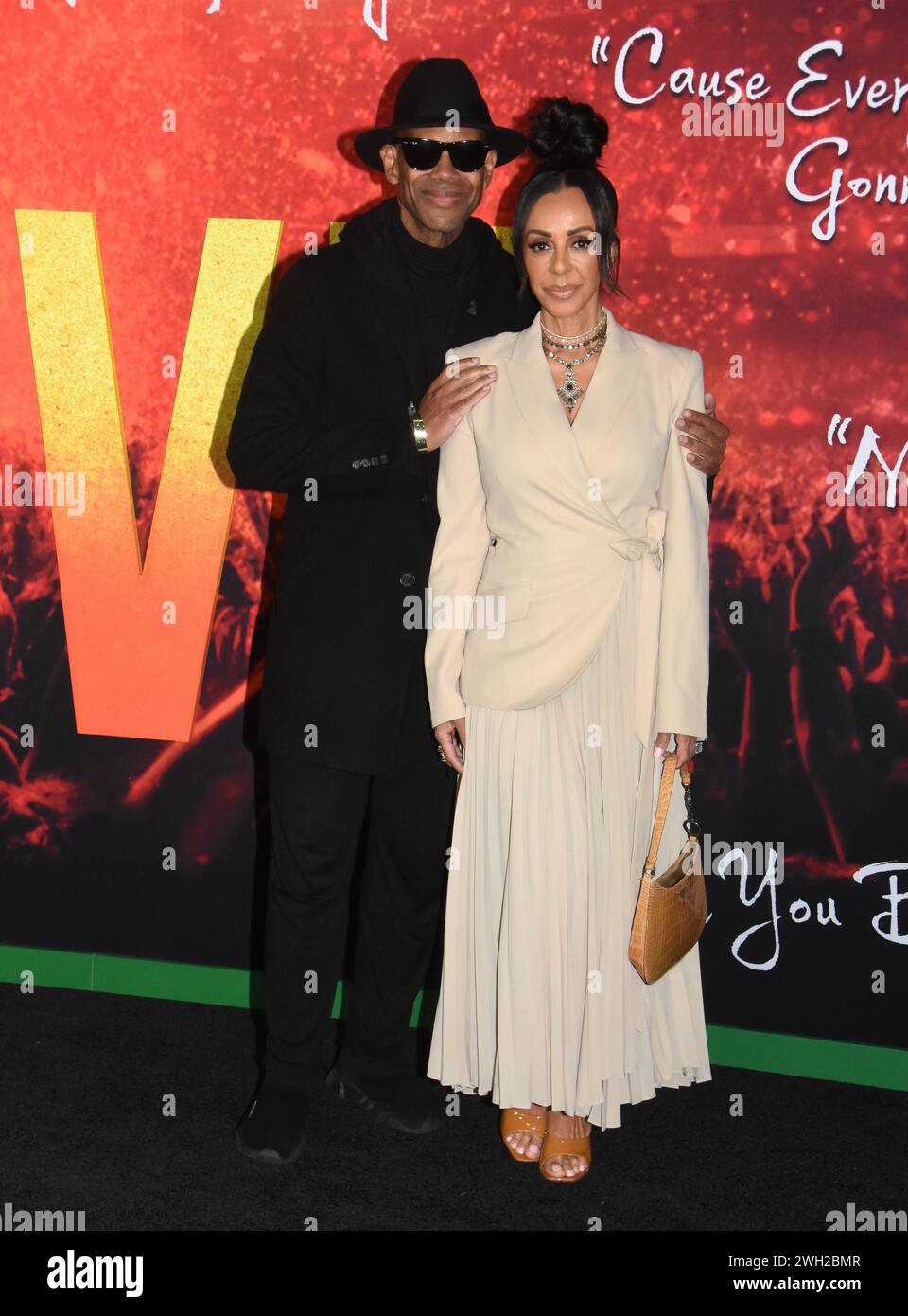 Februar 2024 Jimmy Jam und Lisa Harris besuchen Paramount Pictures ÒBob ...