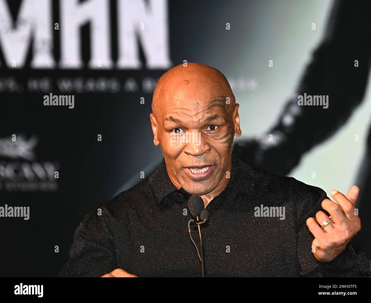 Turin, . Februar 2024. Turin, Italien Mike Tyson Protagonist des Films ...