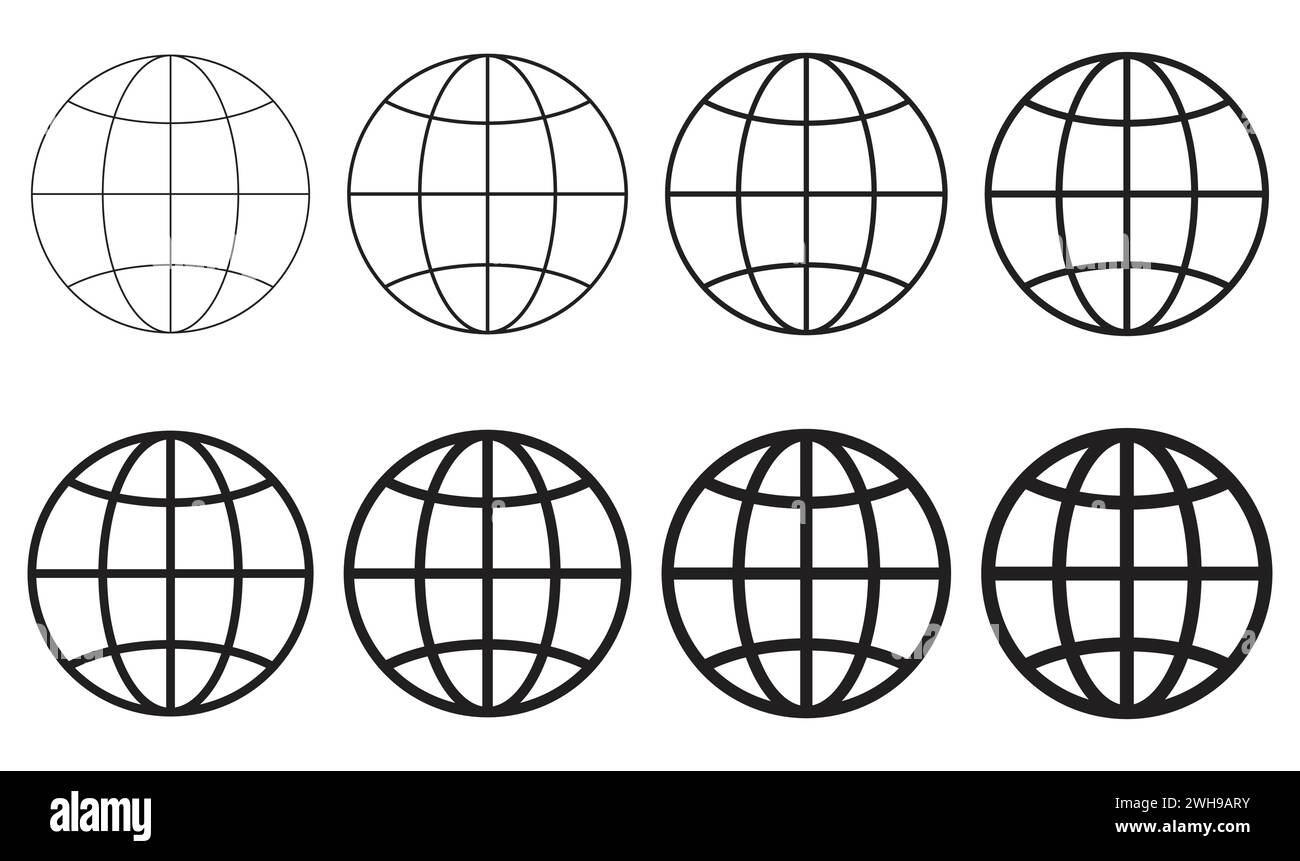 Globus-Symbol, Weltsymbol Globus-Symbol-Vektor-Illustration Stock ...