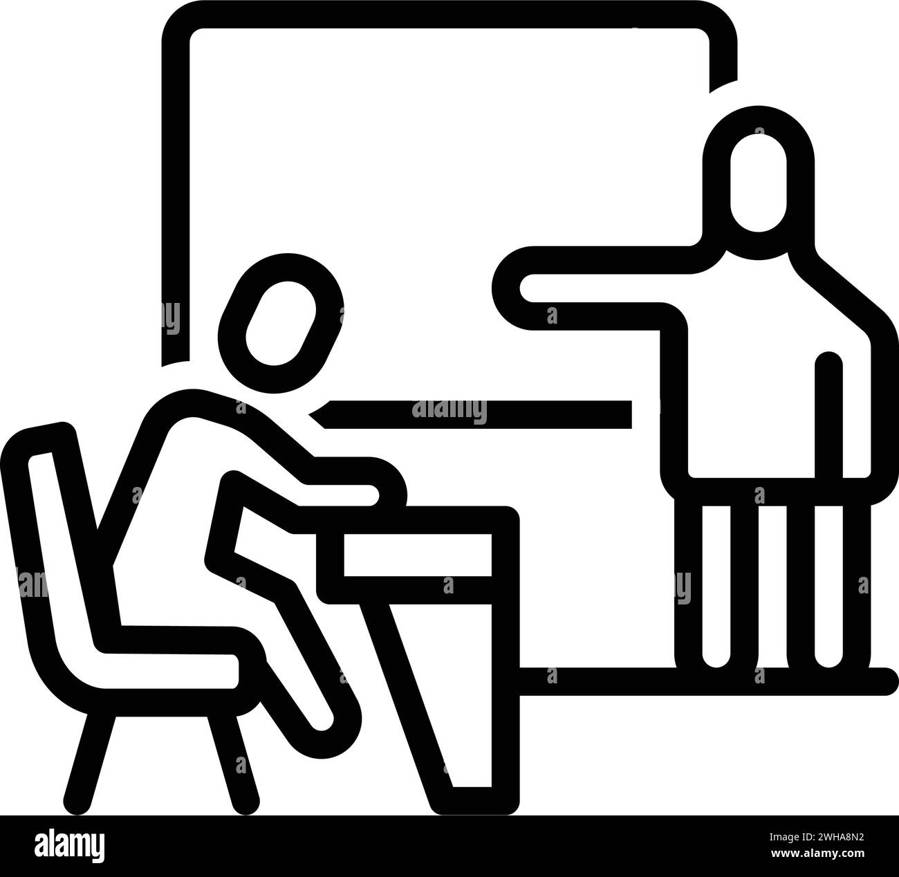 Unterrichtsvektor vektoren Schwarzweiß-Stockfotos und -bilder - Alamy