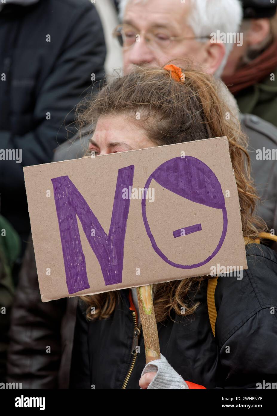 '03.02.2024, Deutschland, Berlin, Berlin - Demonstration, Hand in Hand ...