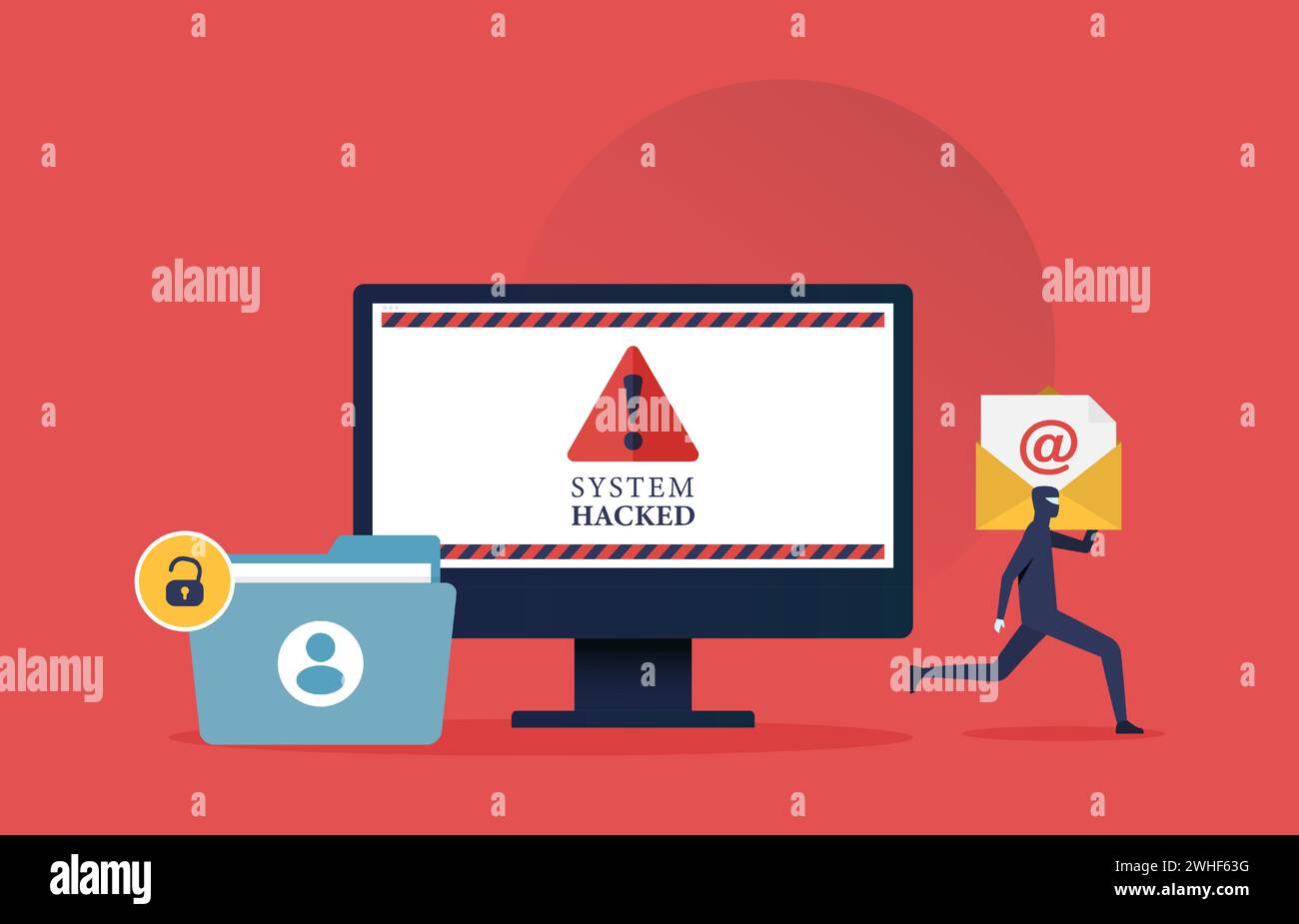 Cyber verletzung Stock-Vektorgrafiken kaufen - Alamy