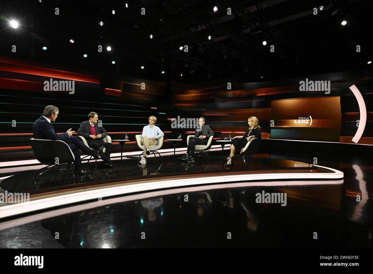 Talkrunde bei Markus Lanz , ZDF 02/24 Ihre Markus Lanz, Karl Lauterbach ...