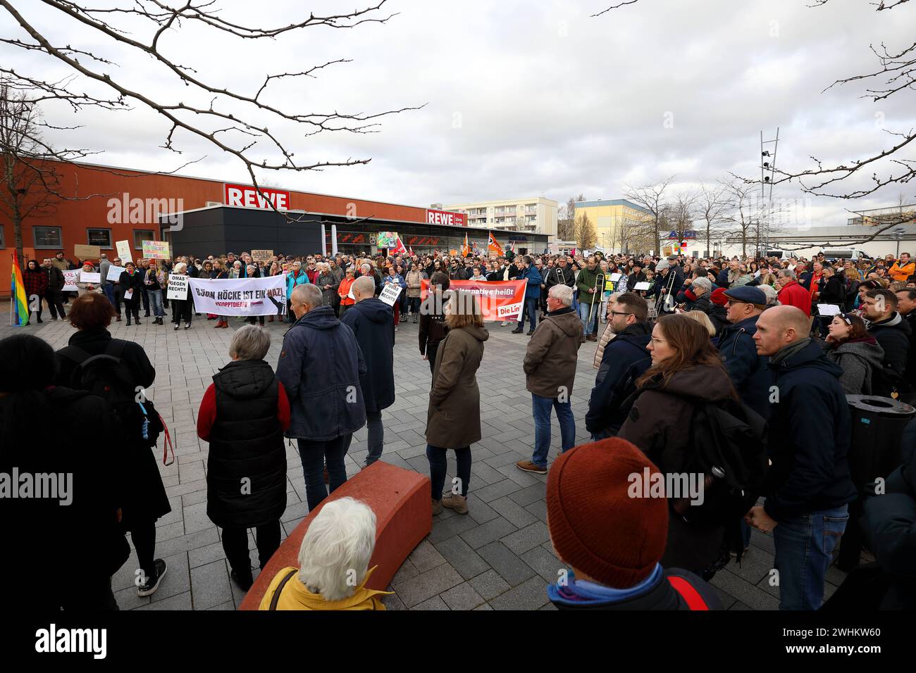 Demonstration unter dem Motto ãNie wieder ist jetzt C für Demokratie, gegen FaschismusÓ ...