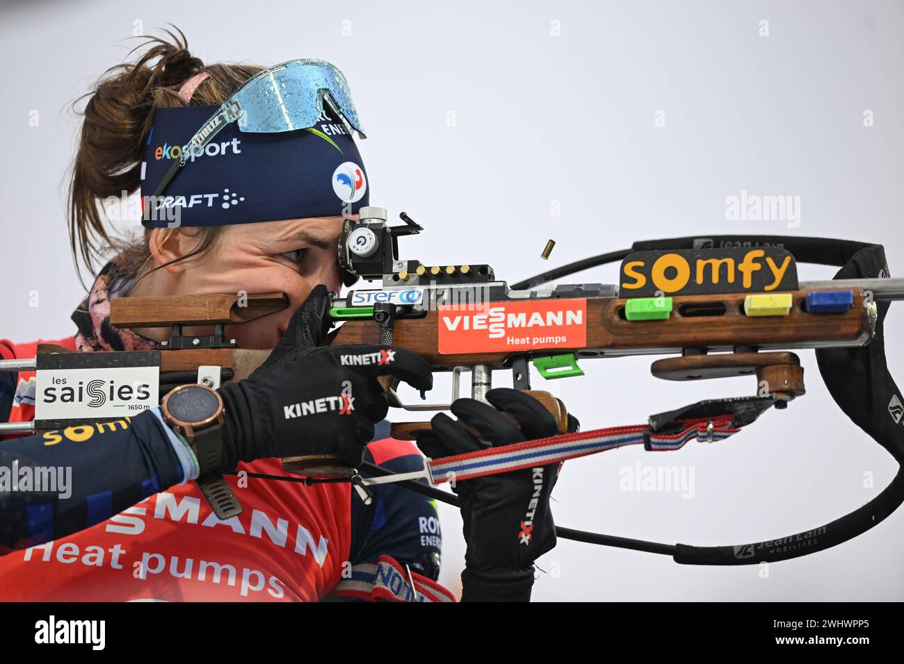 11. Februar 2024, Tschechische Republik, Nove Mesto Na Morave: Biathlon ...