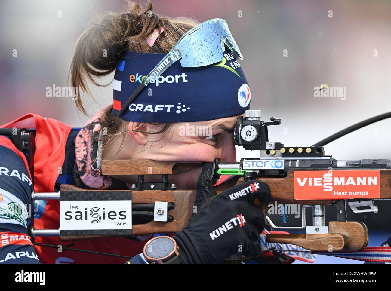 11. Februar 2024, Tschechische Republik, Nove Mesto Na Morave: Biathlon ...