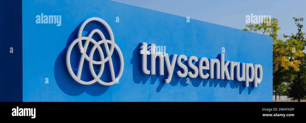Thyssenkrupp logo -Fotos und -Bildmaterial in hoher Auflösung – Alamy