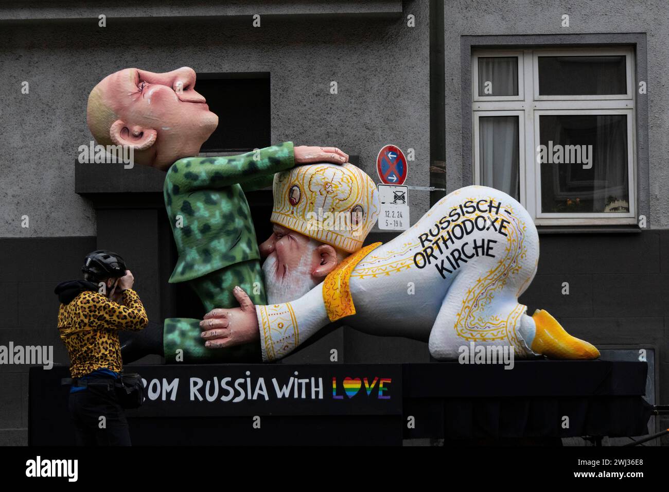 Düsseldorf, Deutschland. 12. Februar 2024. Die Russisch-Orthodoxe ...