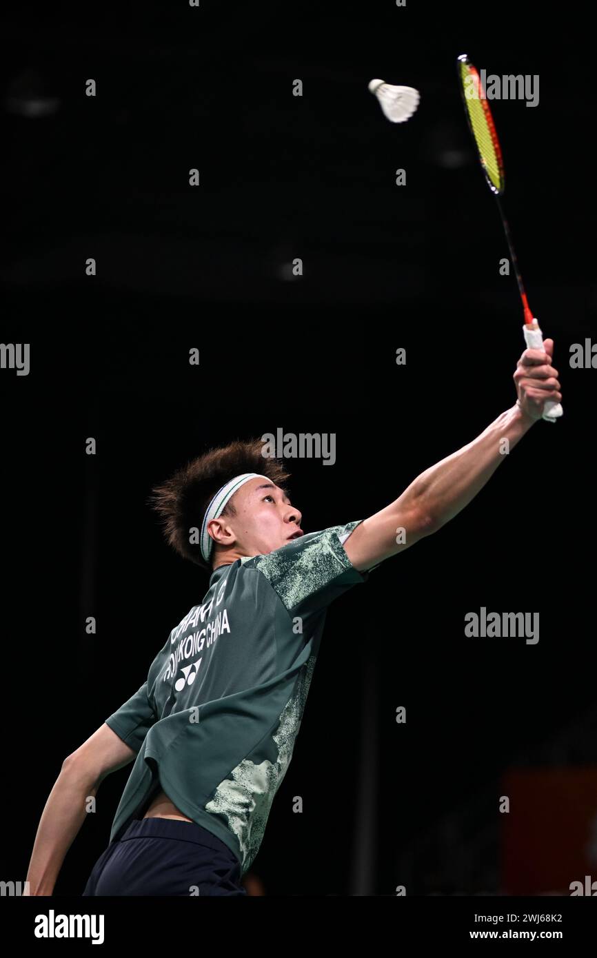 Shah Alam, Malaysia. Februar 2024. Chan Yin Chak aus China tritt bei ...