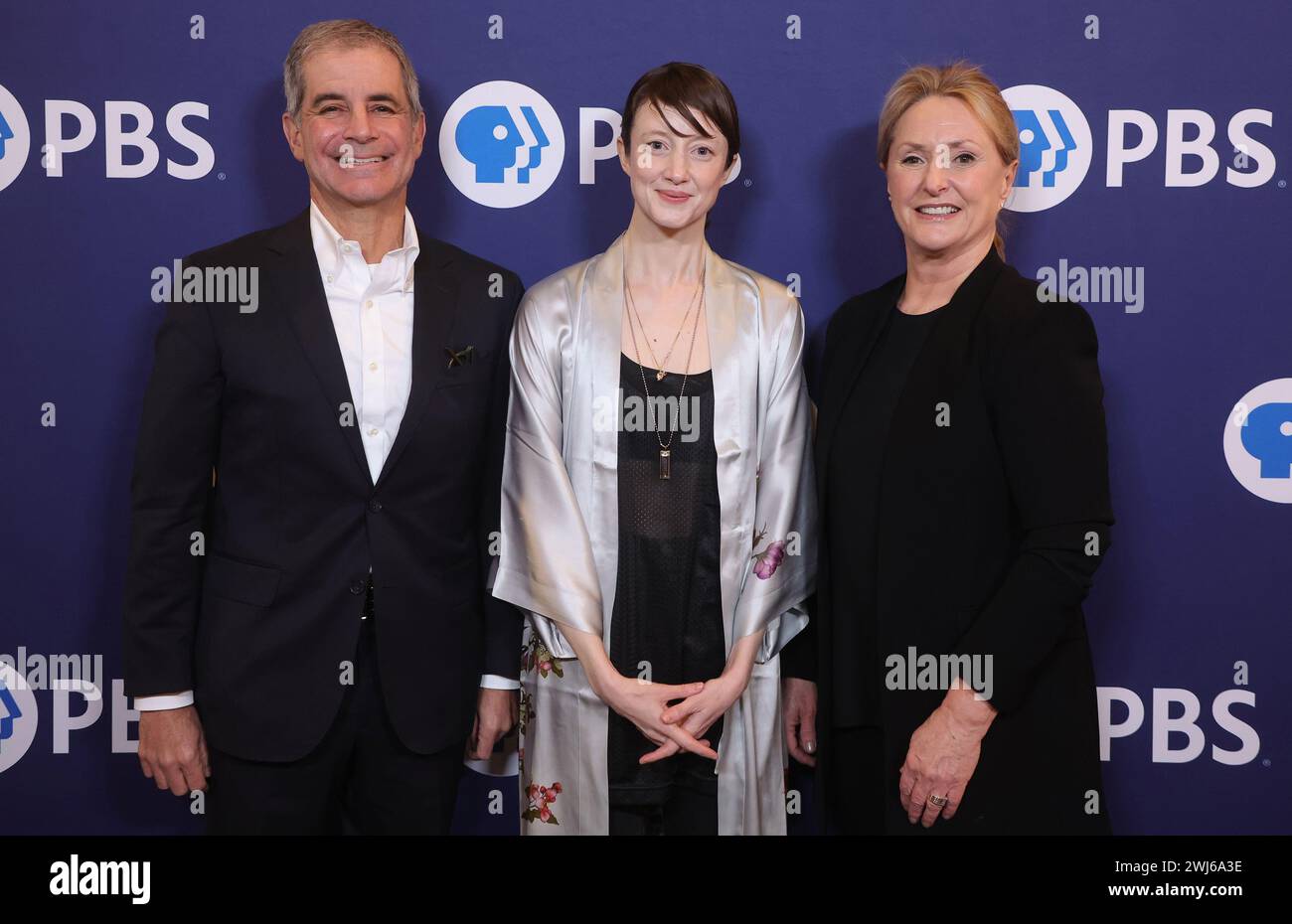 Pasadena, Ca. Februar 2024. Victor Levin, Andrea Riseborough, von MEISTERWERK „Alice and Jack ...