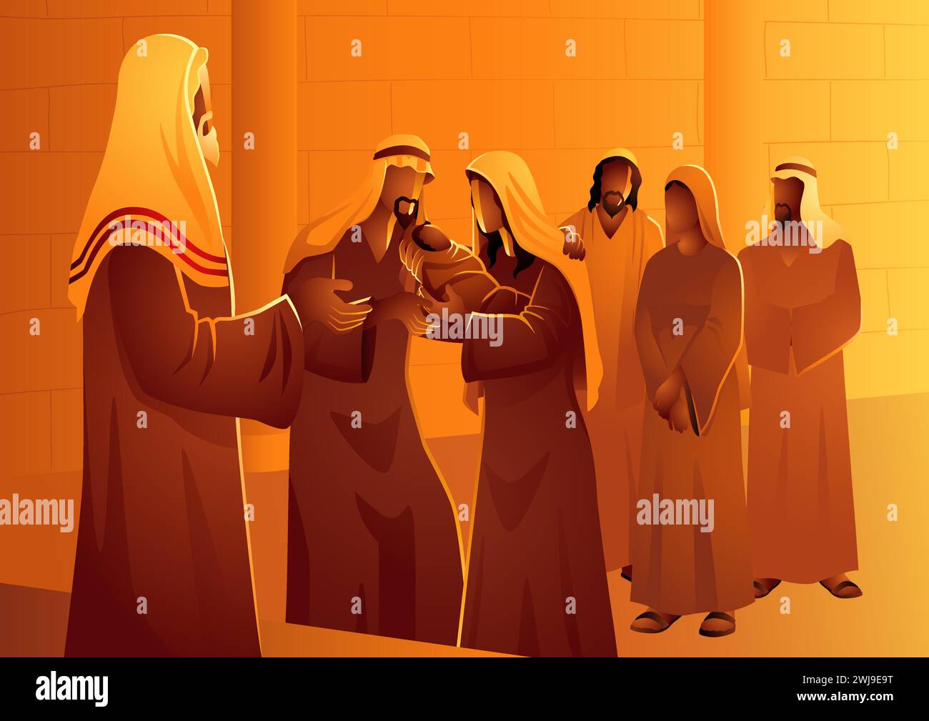 The presentation of jesus in temple Stock-Vektorgrafiken kaufen - Alamy