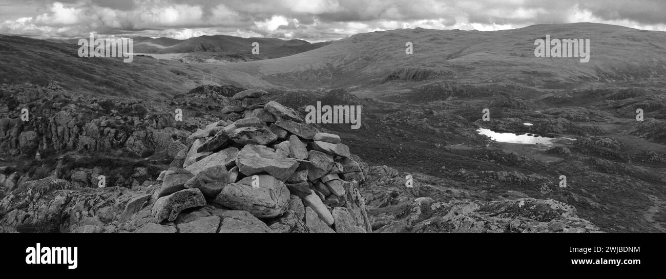 Der Gipfel des Haystacks Fell mit Blick auf Buttermere, Cumbria, Lake ...