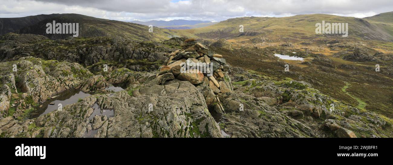 Der Gipfel des Haystacks Fell mit Blick auf Buttermere, Cumbria, Lake ...