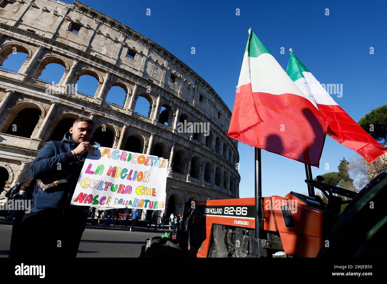 Roma, Italien. Februar 2024. Foto Cecilia Fabiano/LaPresse 15 Febbraio ...