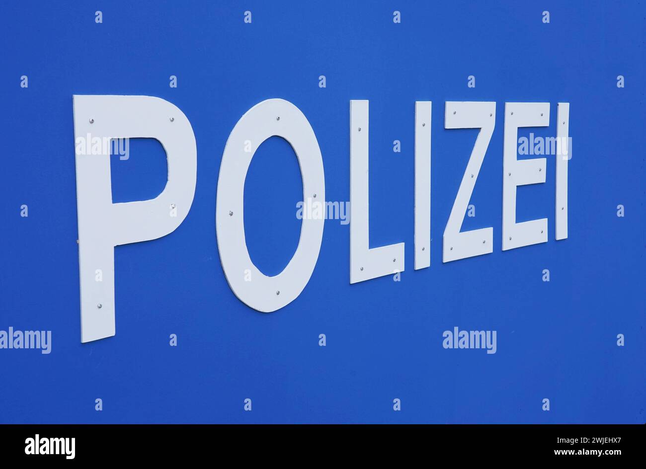 Anton Geisser 14.02.2024 Polizei Logo Schriftzug *** Anton Geisser 14 ...