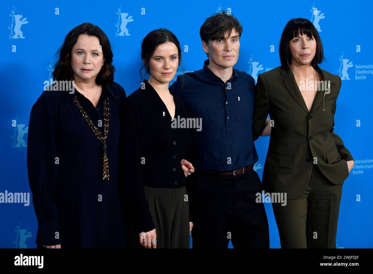 Emily Watson, Zara Devlin, Cillian Murphy und Eileen Walsh beim Photocall zum Kinofilm Small ...
