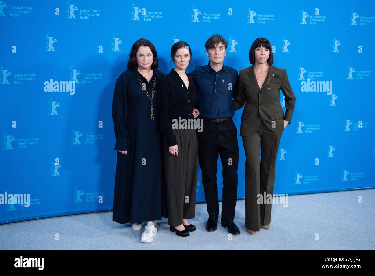 Berlin, Deutschland. Februar 2024. Emily Watson, Zara Devlin, Cillian ...