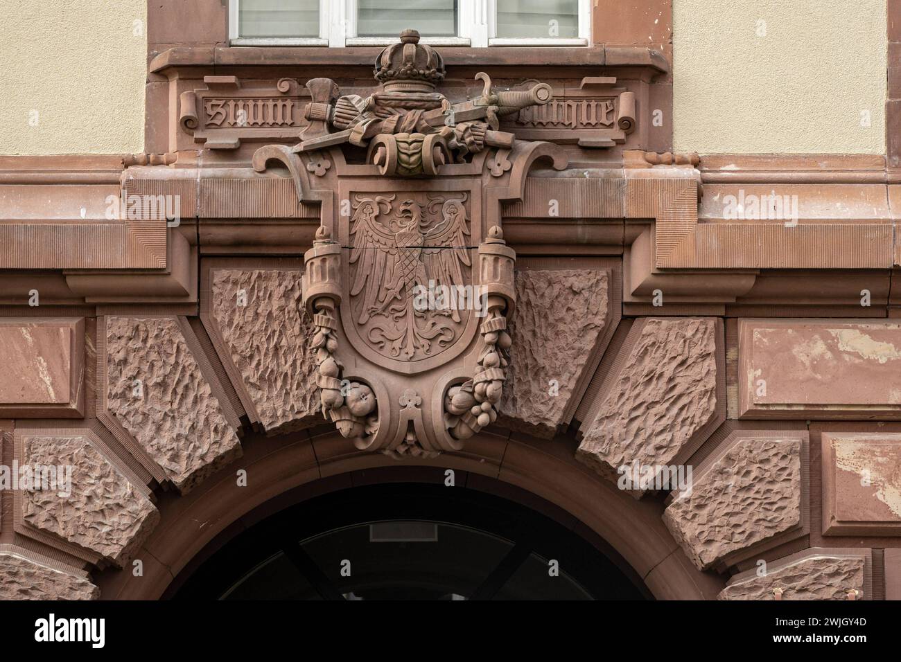 Jedem das seine Schild am Alten Gericht in Wiesbaden 15.02.24 ...