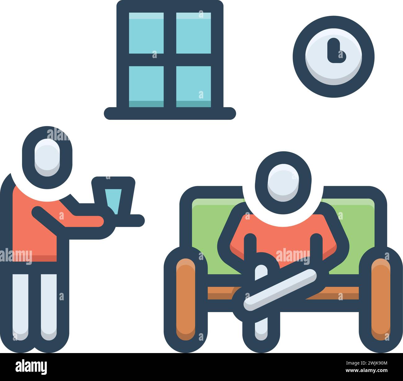 Besucher symbol Ausgeschnittene Stockfotos und -bilder - Alamy