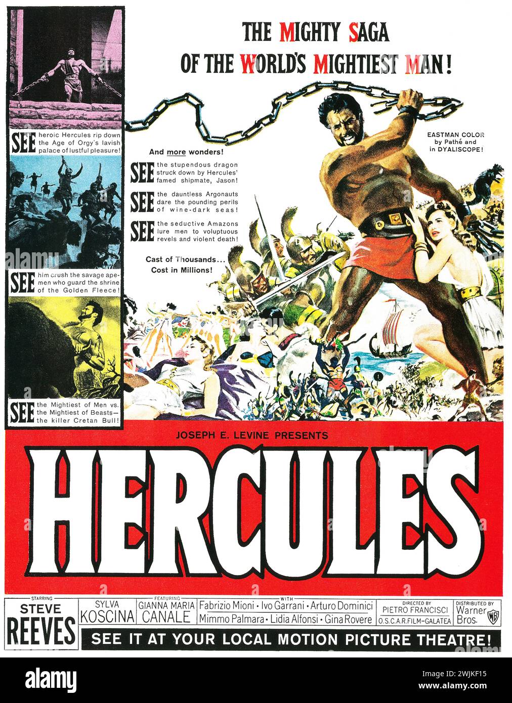 Steve reeves film poster hercules -Fotos und -Bildmaterial in hoher Auflösung – Alamy
