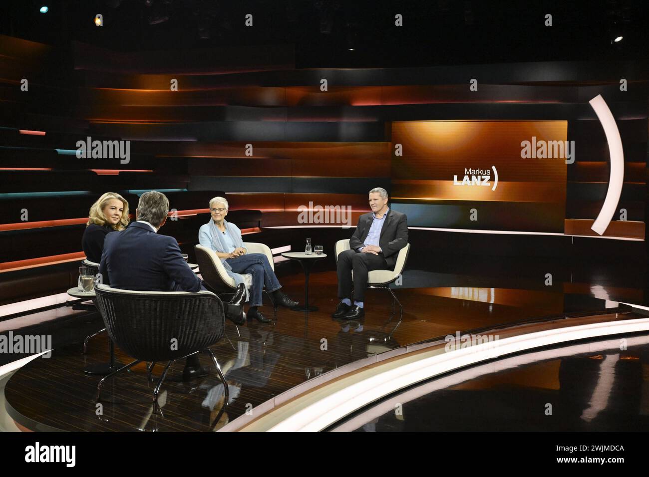 Talkrunde bei Markus Lanz , ZDF 02/24 her Linda Teuteberg, Markus Lanz ...