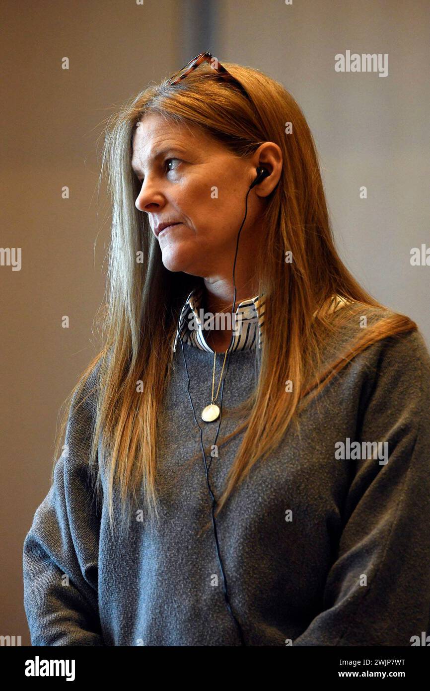 Defendant Michelle Troconis stands during her trial at Connecticut ...