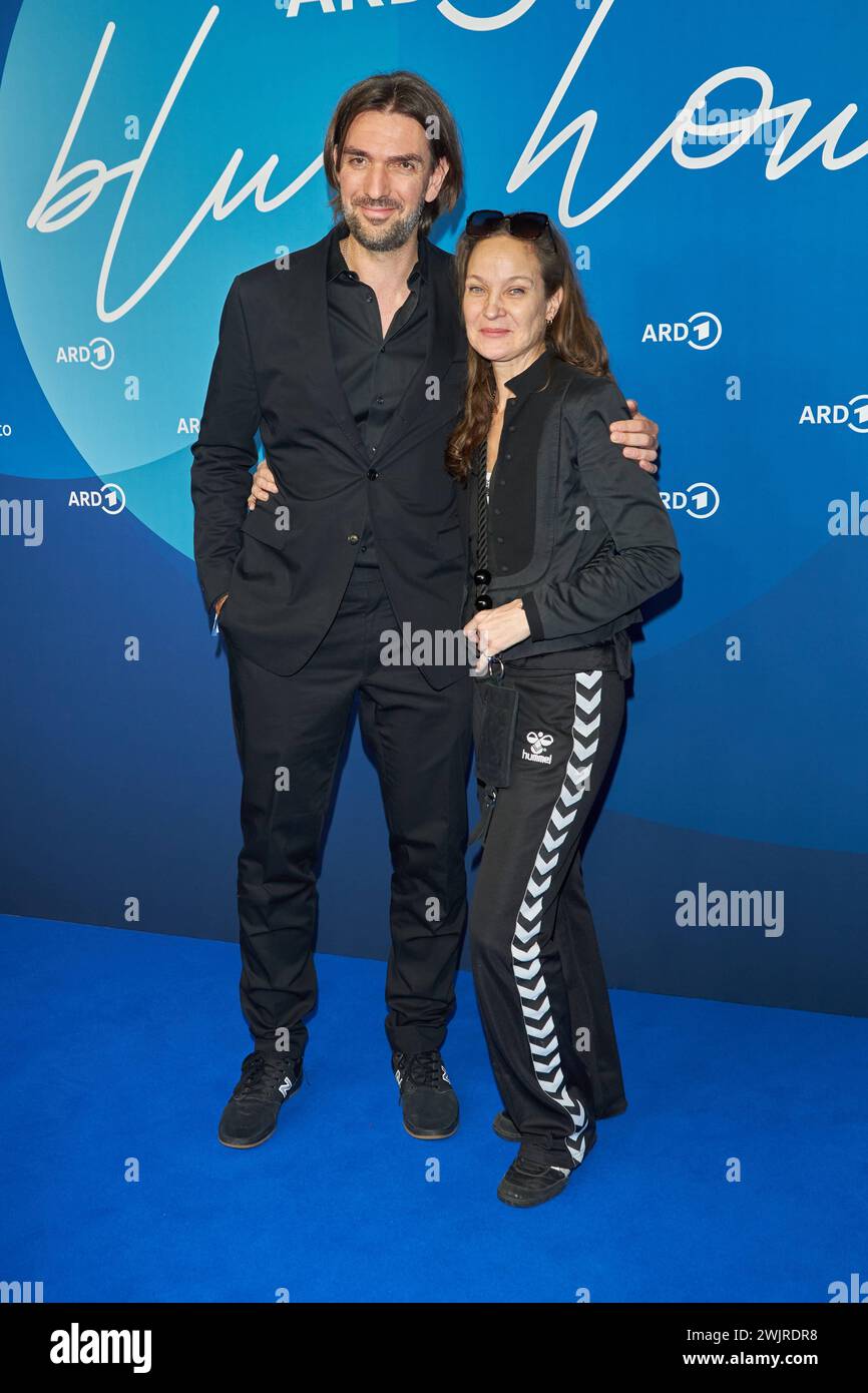 Max Wiedemann und Jeanette Hain - ARD Blue Hour Party im Rahmen der 74 ...