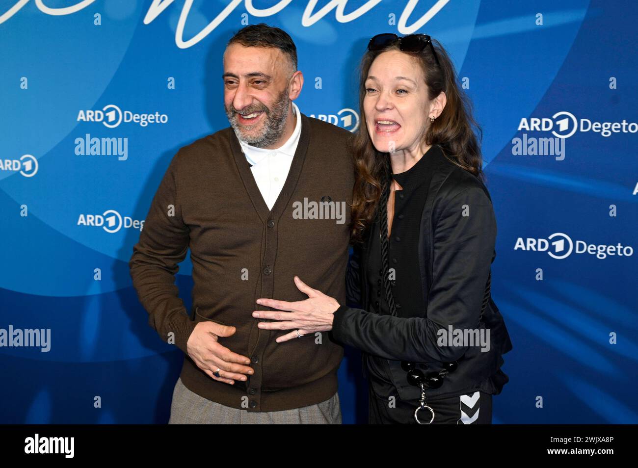Kida Khodr Ramadan und Jeanette Hain bei der ARD Blue Hour 2024 im Rahmen der Berlinale 2024 im ...