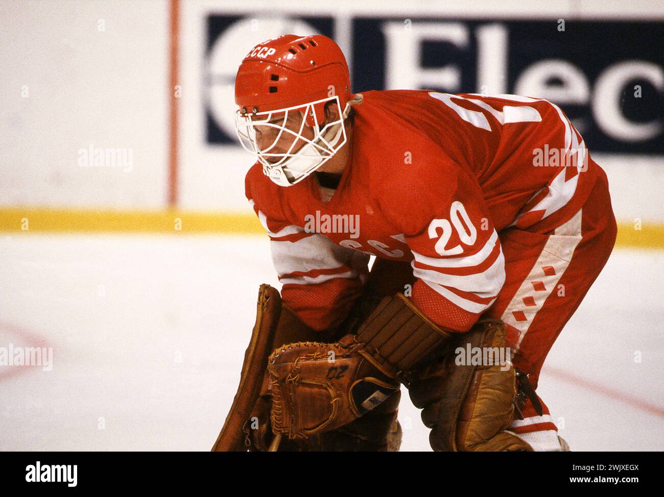 WLADISLAV TRETJAK Torwart Eishockey sowjetische Nationalmannschaft und ...