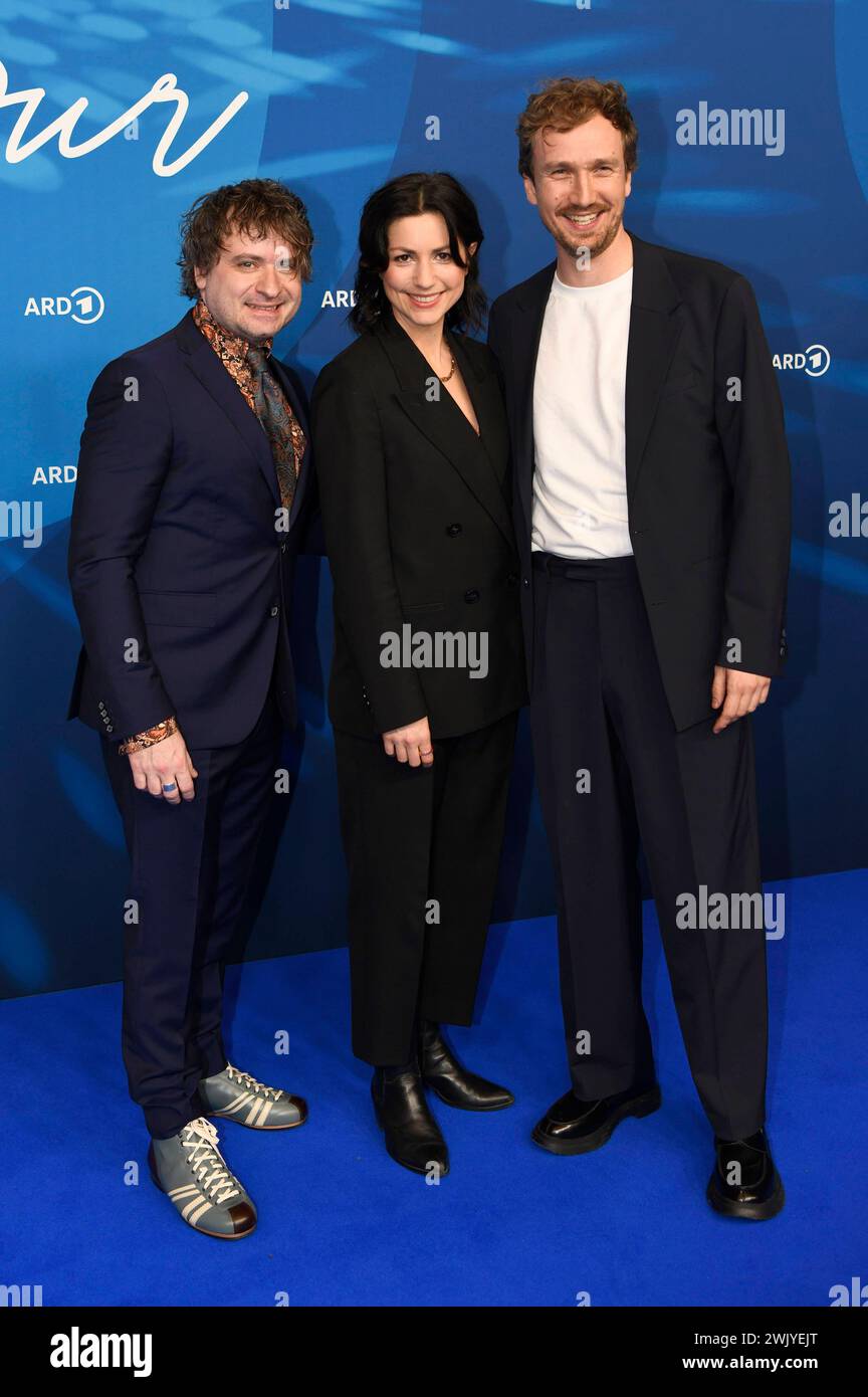 Daniel Christensen, Eva Meckbach und Jan Krauter bei der ARD Blue Hour ...