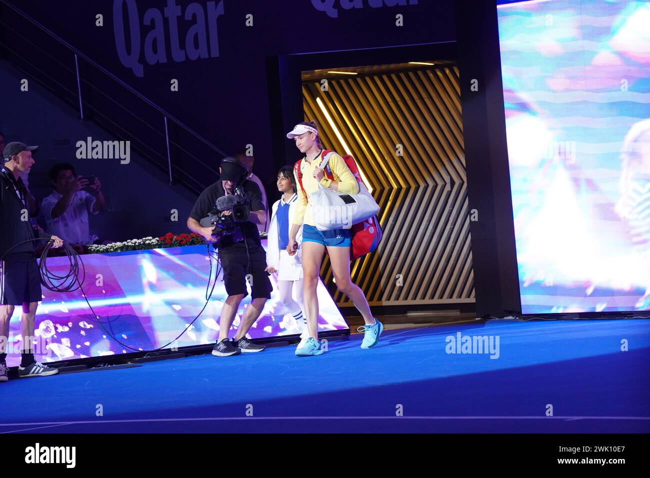 Einige Momente nach dem Finale der Qatar TotalEnergies Open 2024 ...