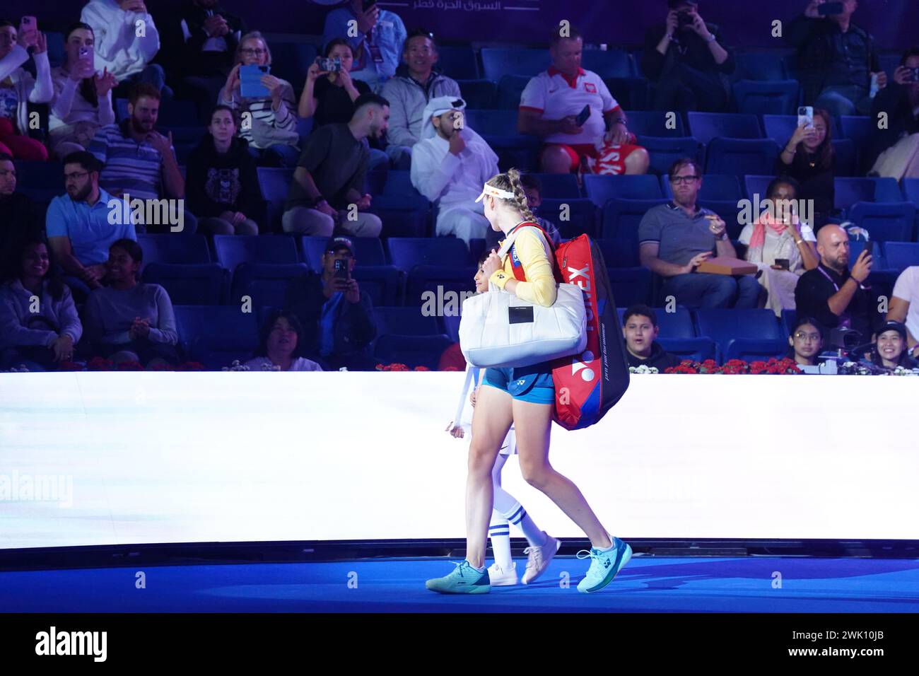 Einige Momente nach dem Finale der Qatar TotalEnergies Open 2024 ...