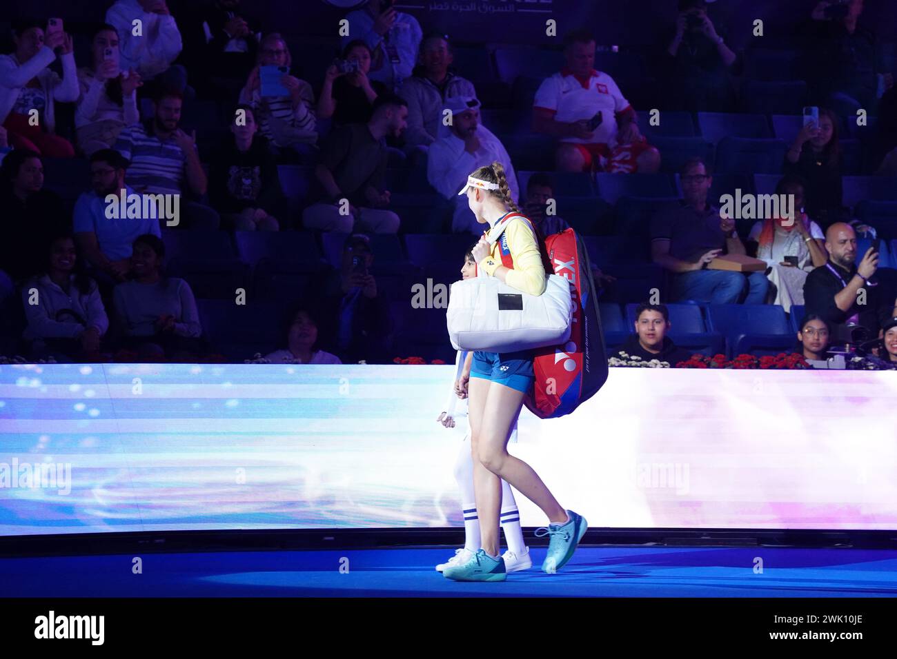 Einige Momente nach dem Finale der Qatar TotalEnergies Open 2024 ...