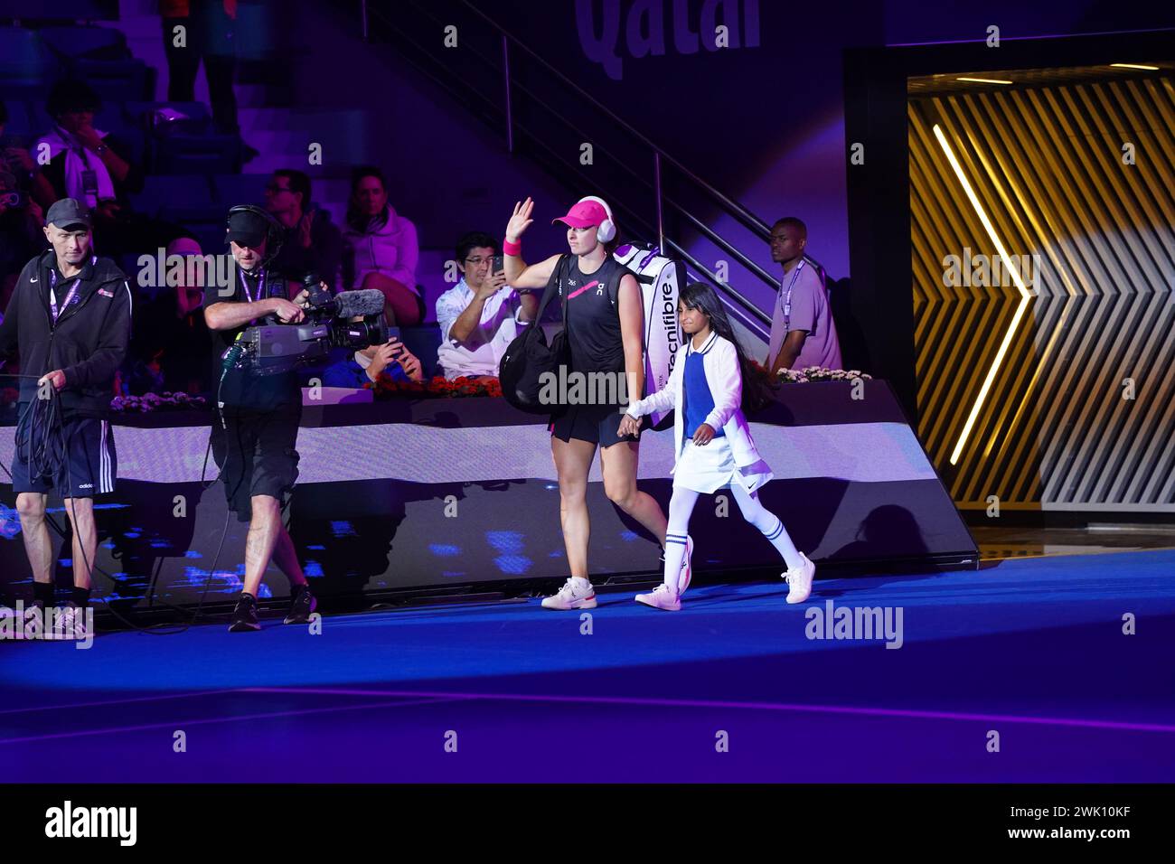 Einige Momente nach dem Finale der Qatar TotalEnergies Open 2024 ...