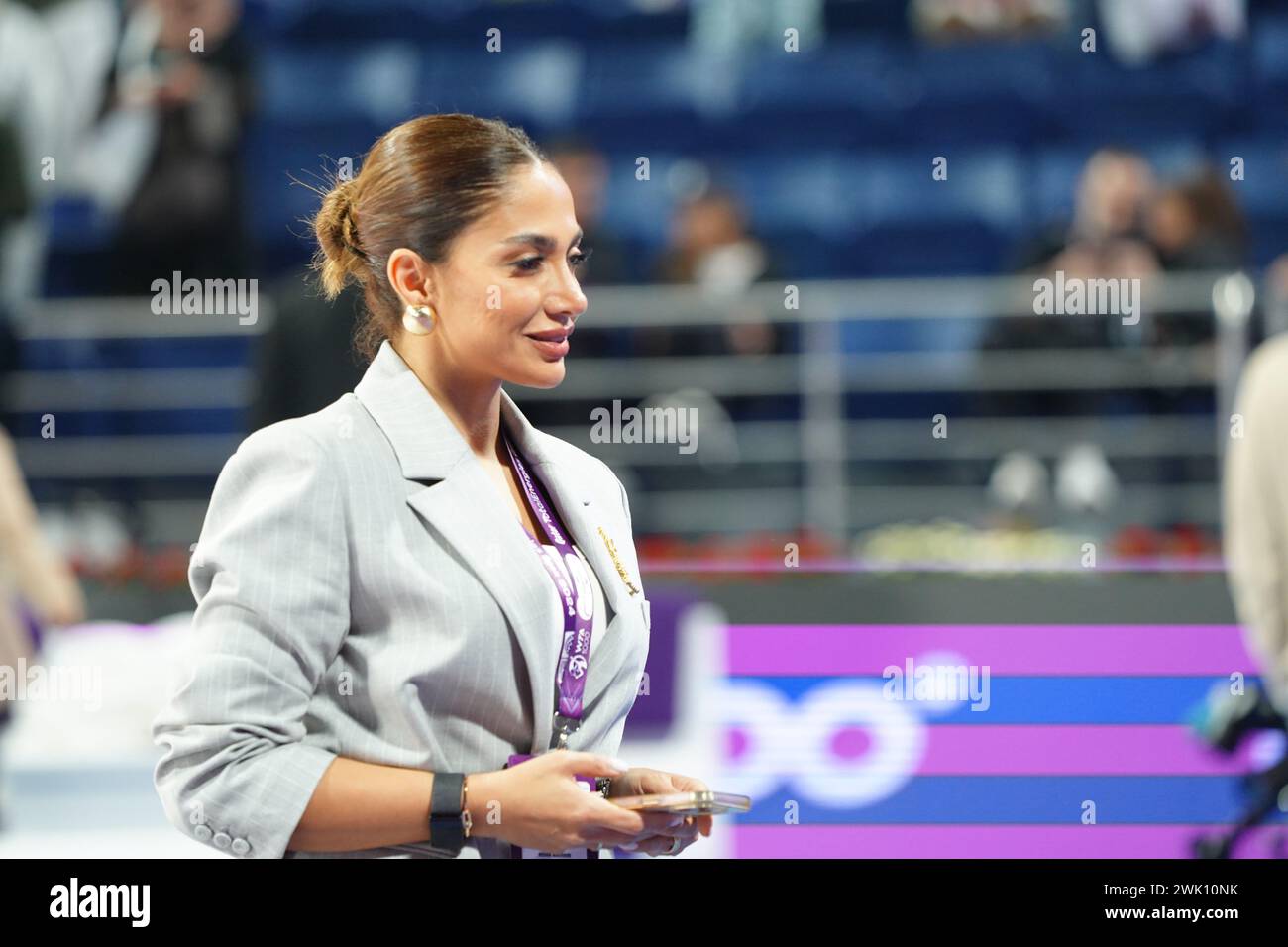 Einige Momente nach dem Finale der Qatar TotalEnergies Open 2024 ...