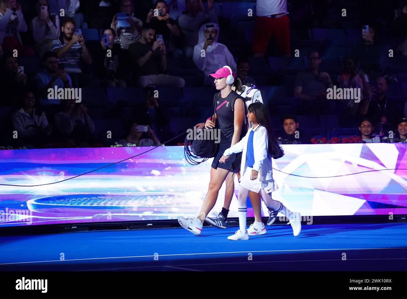 Einige Momente nach dem Finale der Qatar TotalEnergies Open 2024 ...