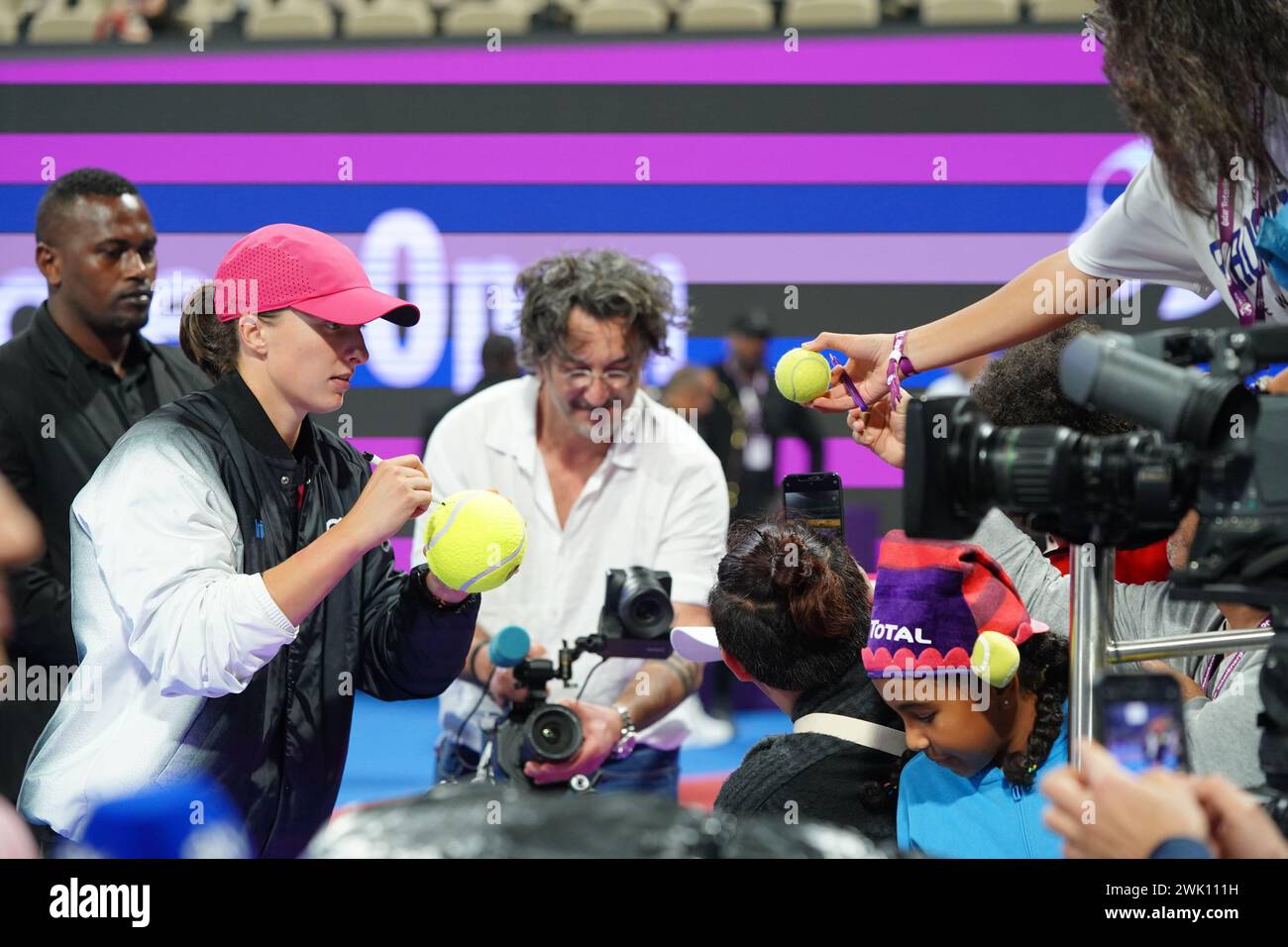 Einige Momente nach dem Finale der Qatar TotalEnergies Open 2024 ...