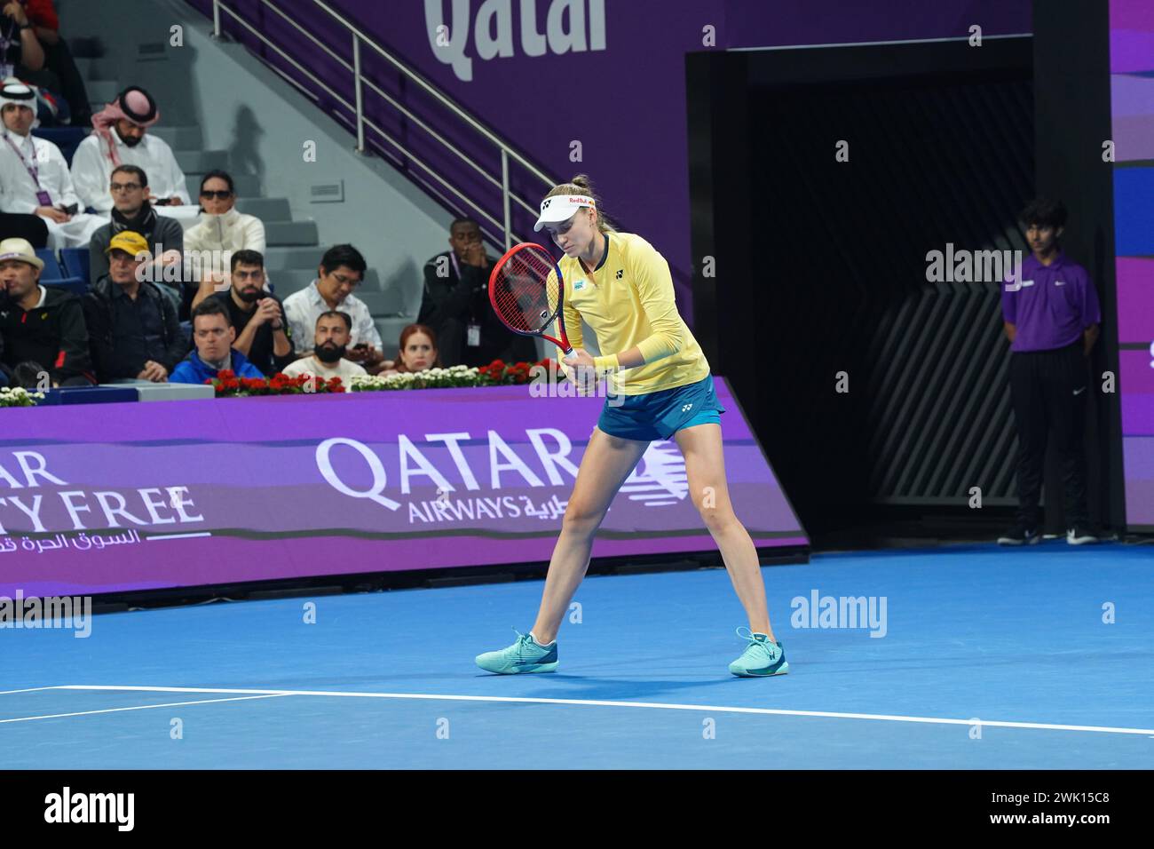 Einige Momente nach dem Finale der Qatar TotalEnergies Open 2024 ...