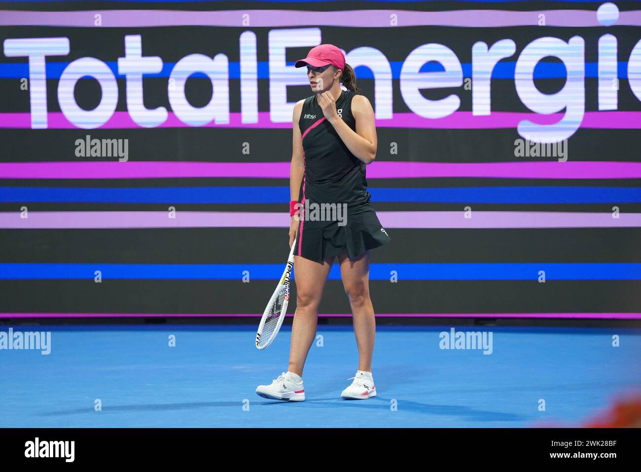 Einige Momente nach dem Finale der Qatar TotalEnergies Open 2024 ...