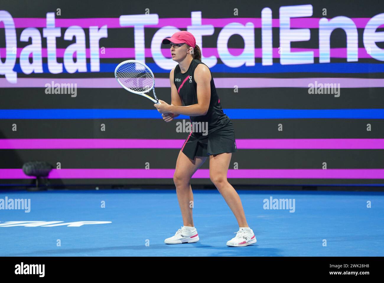 Einige Momente nach dem Finale der Qatar TotalEnergies Open 2024 ...