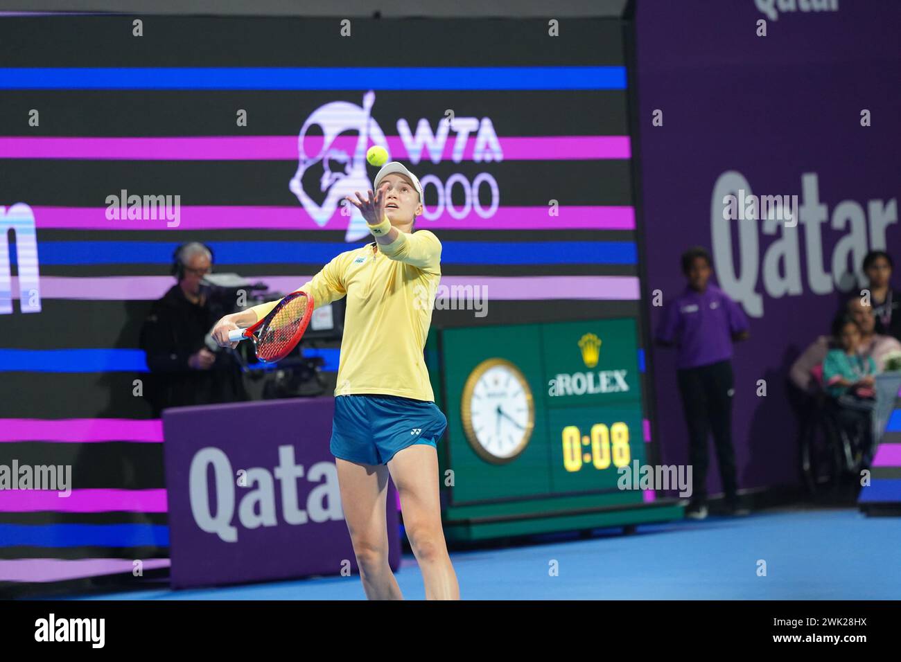 Einige Momente nach dem Finale der Qatar TotalEnergies Open 2024 ...