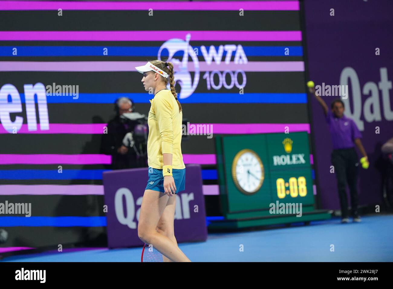 Einige Momente nach dem Finale der Qatar TotalEnergies Open 2024 ...