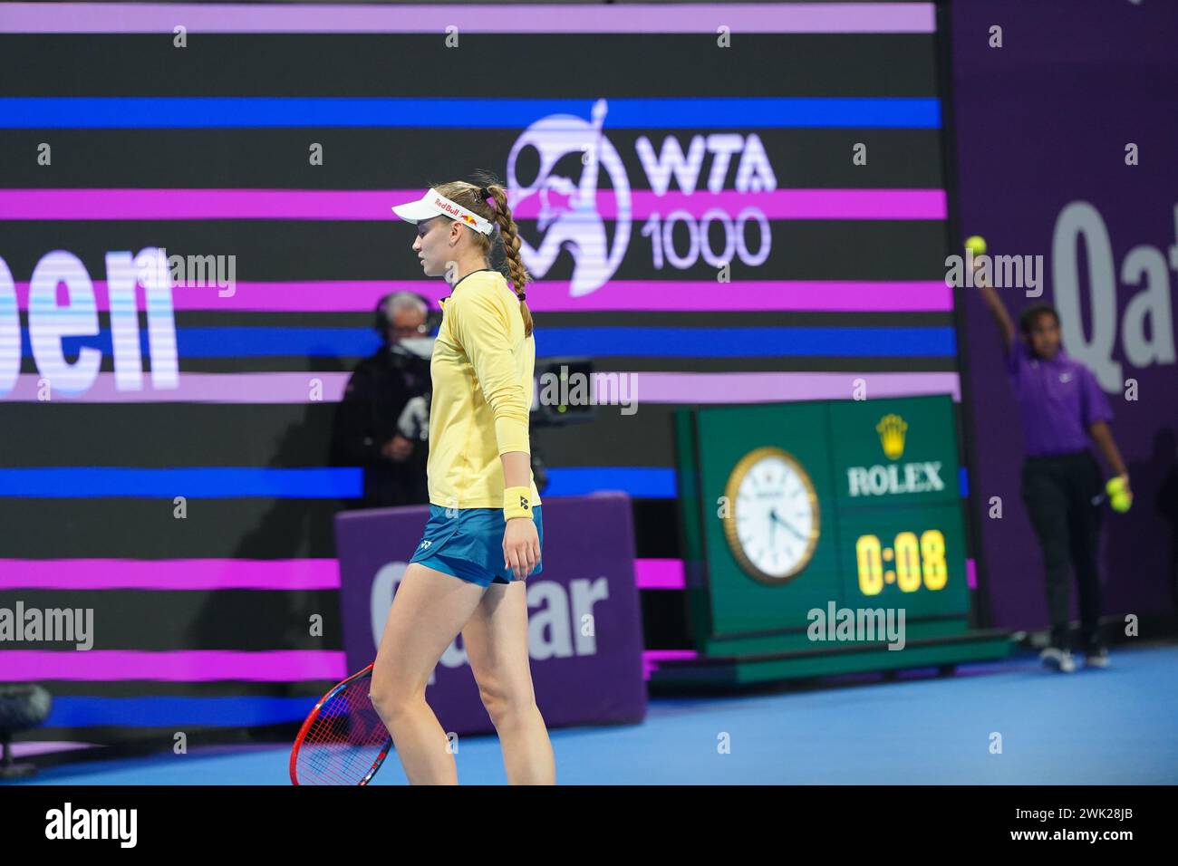 Einige Momente nach dem Finale der Qatar TotalEnergies Open 2024 ...