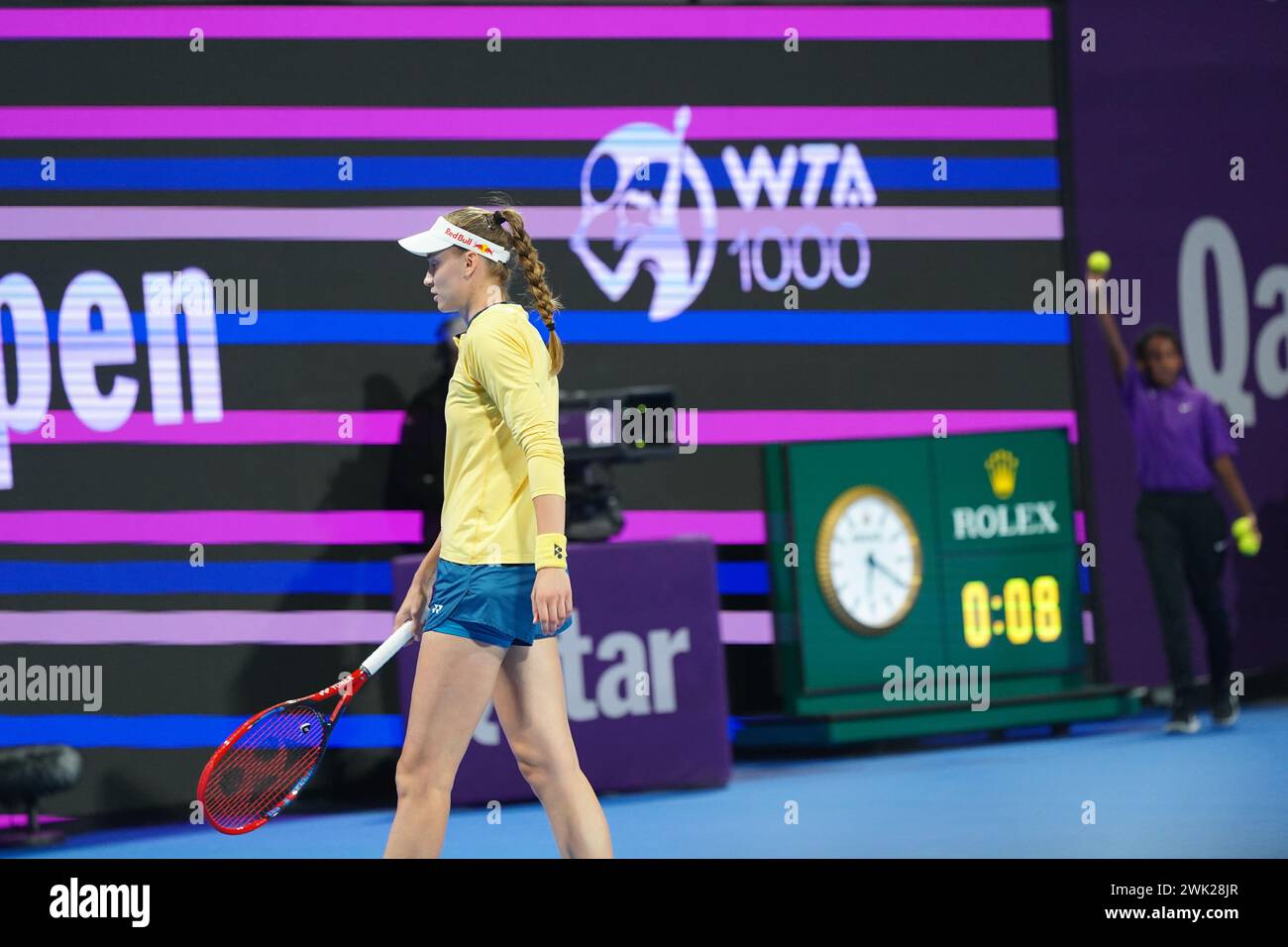 Einige Momente nach dem Finale der Qatar TotalEnergies Open 2024 ...