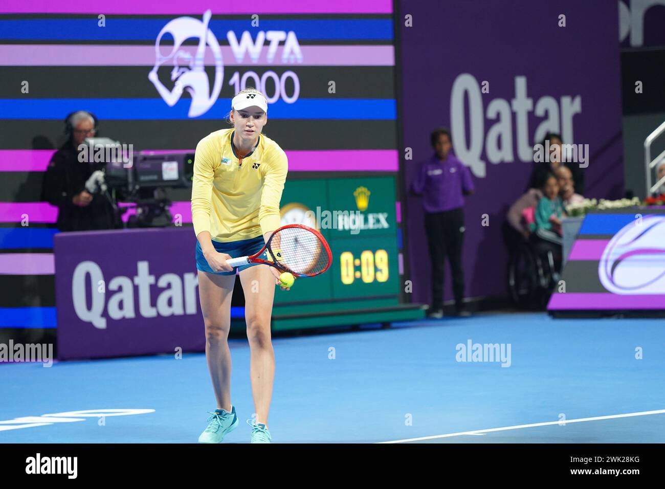 Einige Momente nach dem Finale der Qatar TotalEnergies Open 2024 ...