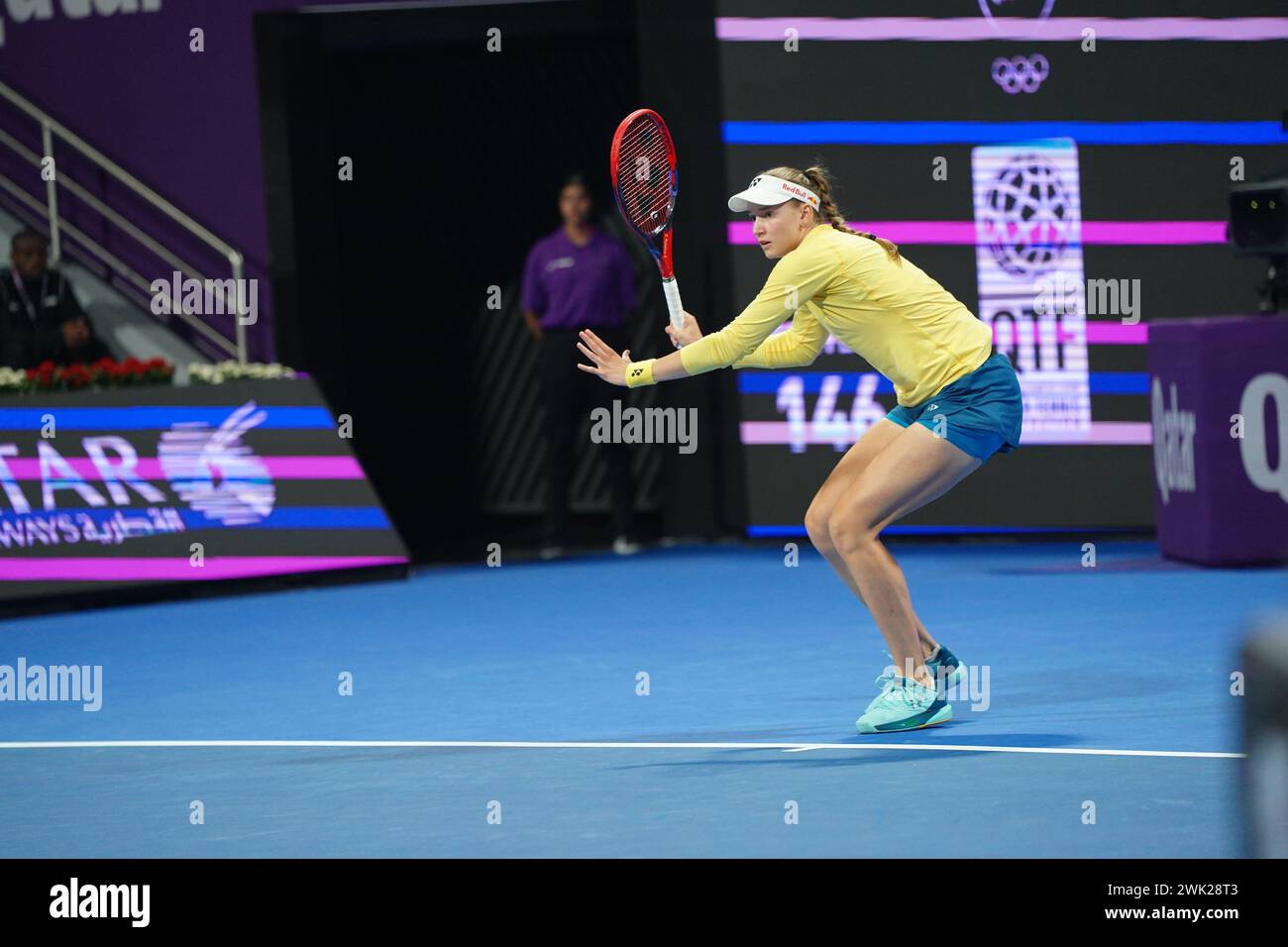 Einige Momente nach dem Finale der Qatar TotalEnergies Open 2024 ...