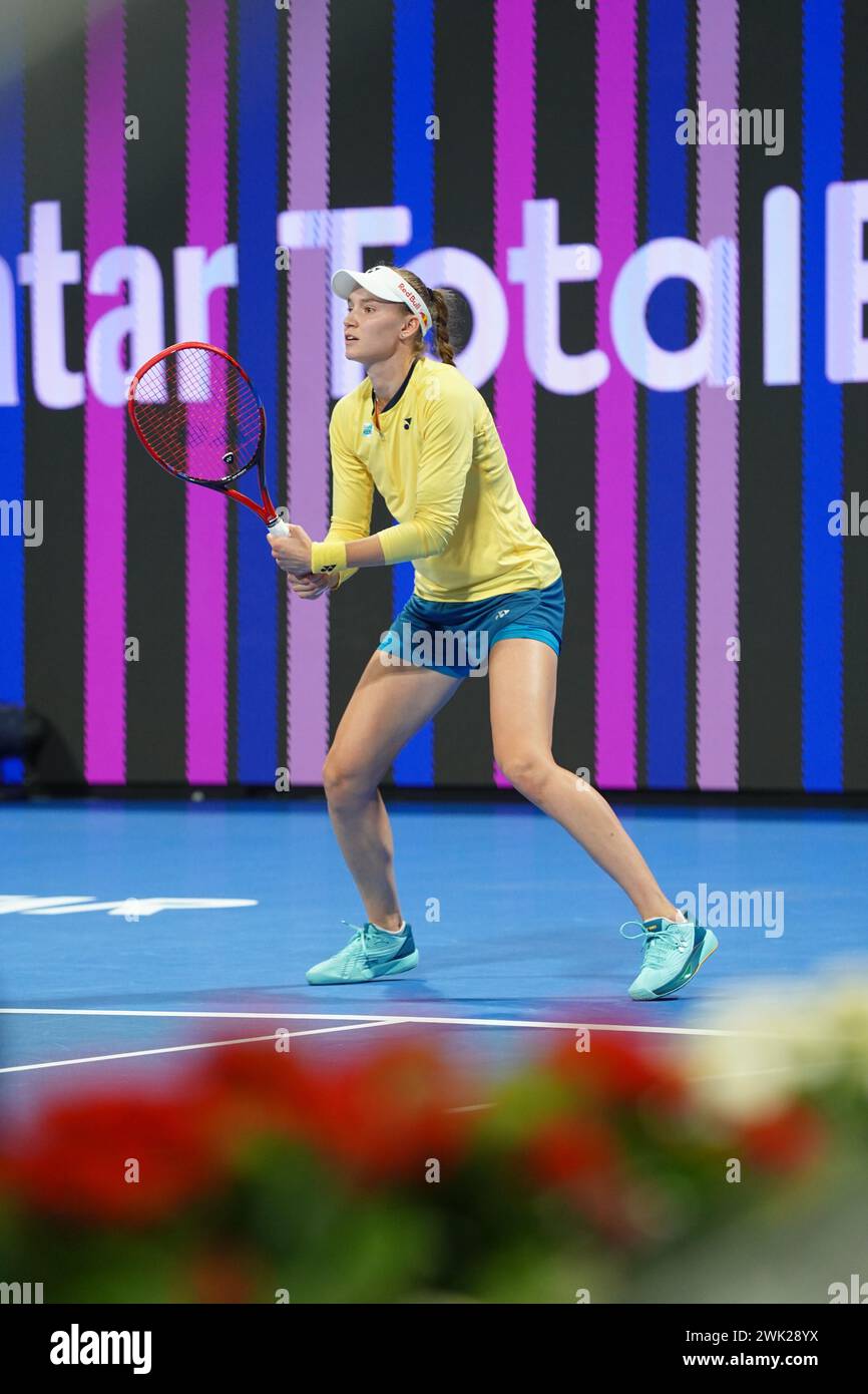 Einige Momente nach dem Finale der Qatar TotalEnergies Open 2024 ...