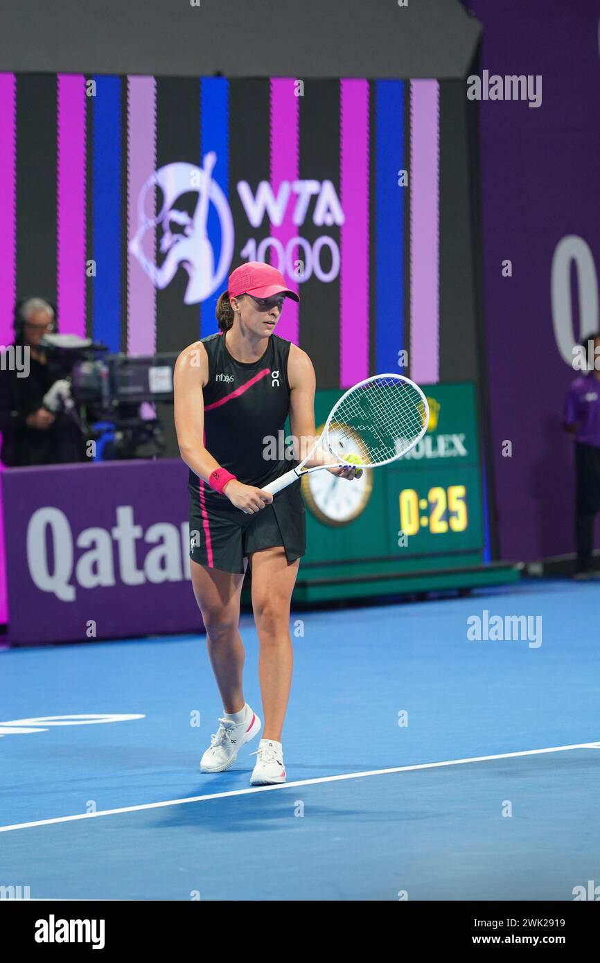 Einige Momente nach dem Finale der Qatar TotalEnergies Open 2024 ...