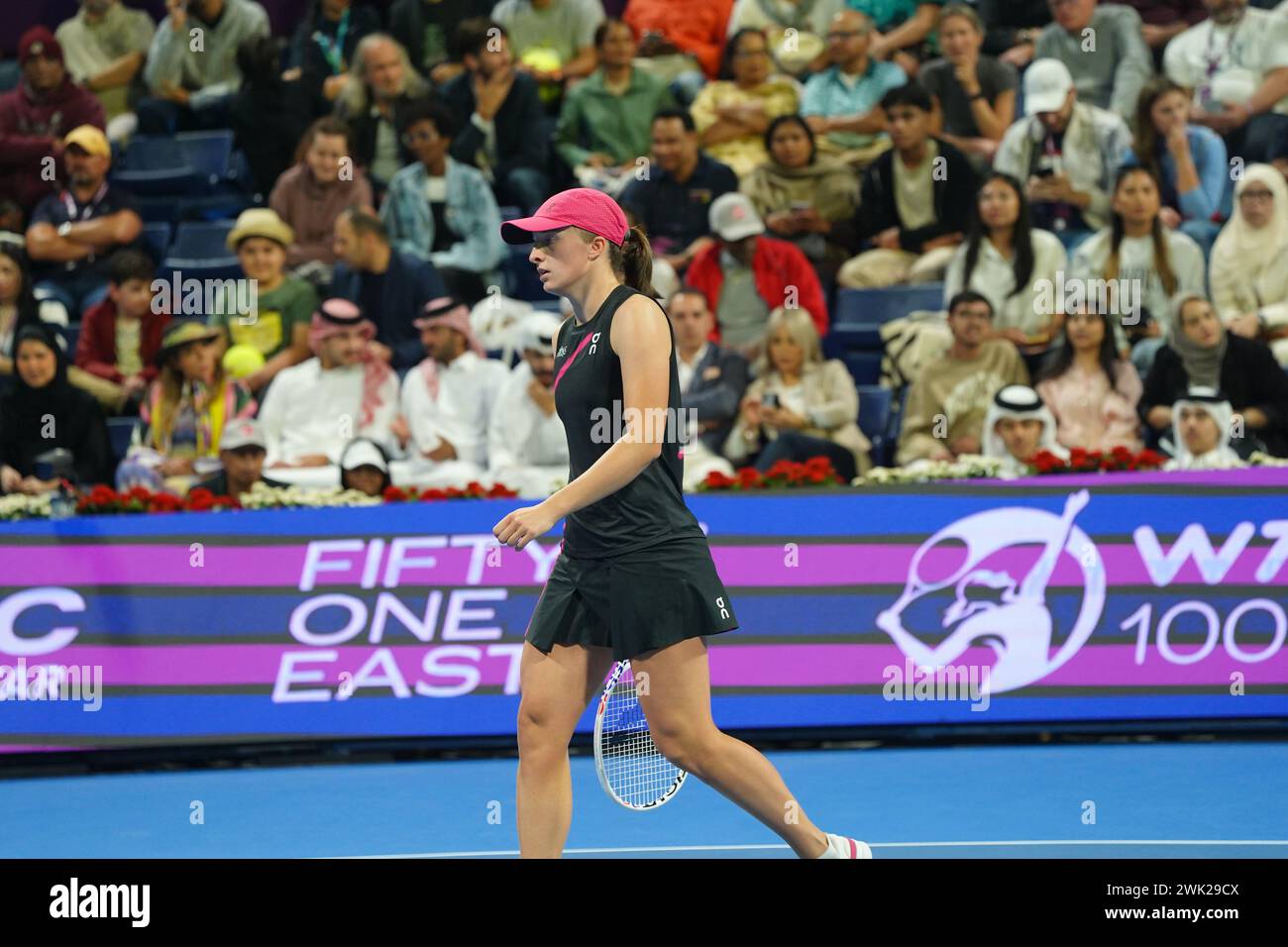 Einige Momente nach dem Finale der Qatar TotalEnergies Open 2024 ...