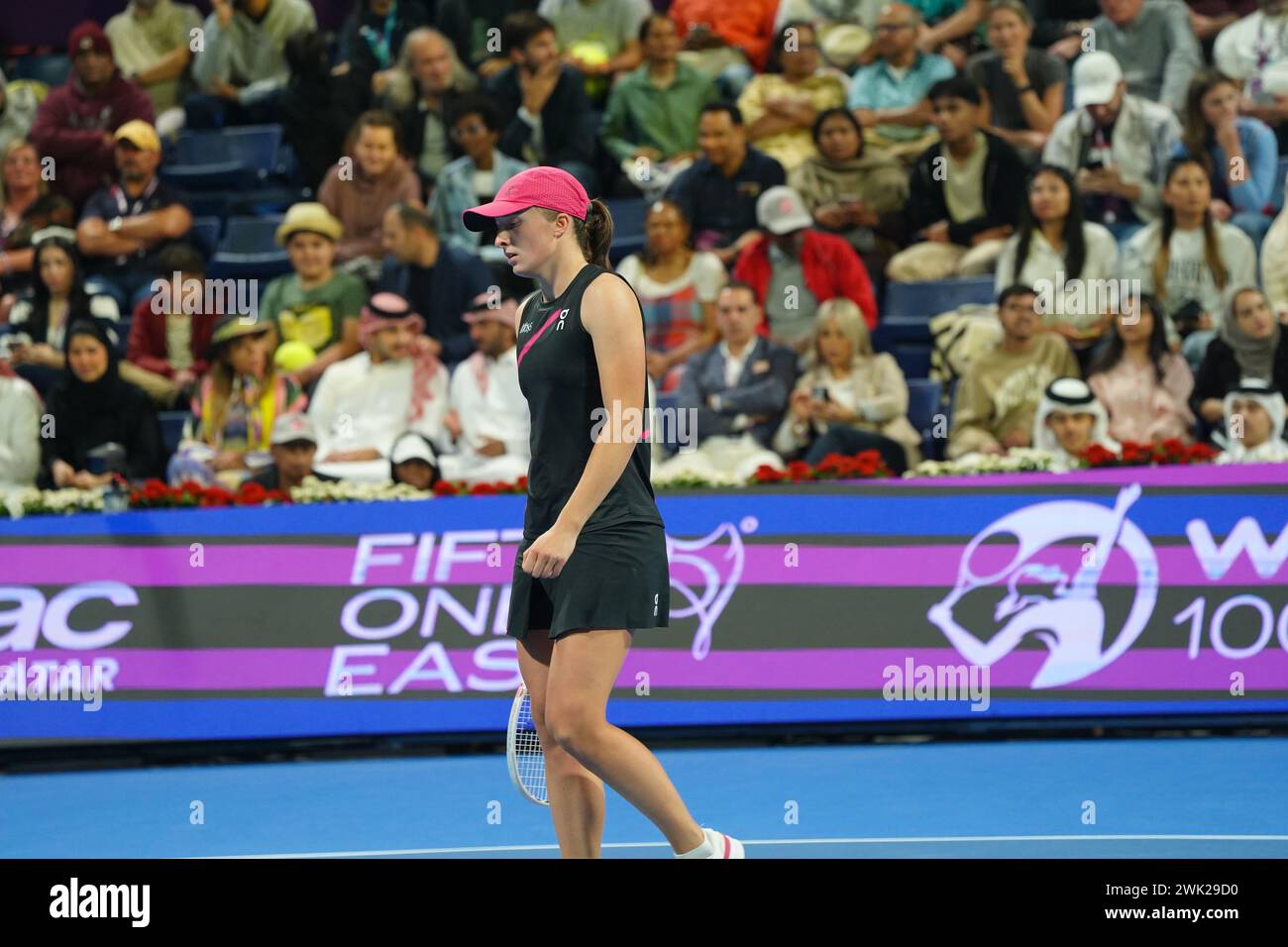 Einige Momente nach dem Finale der Qatar TotalEnergies Open 2024 ...